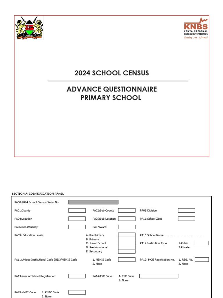 ADVANCE - Primary School Questionnaire 08.05.2024 | PDF | Employee ...