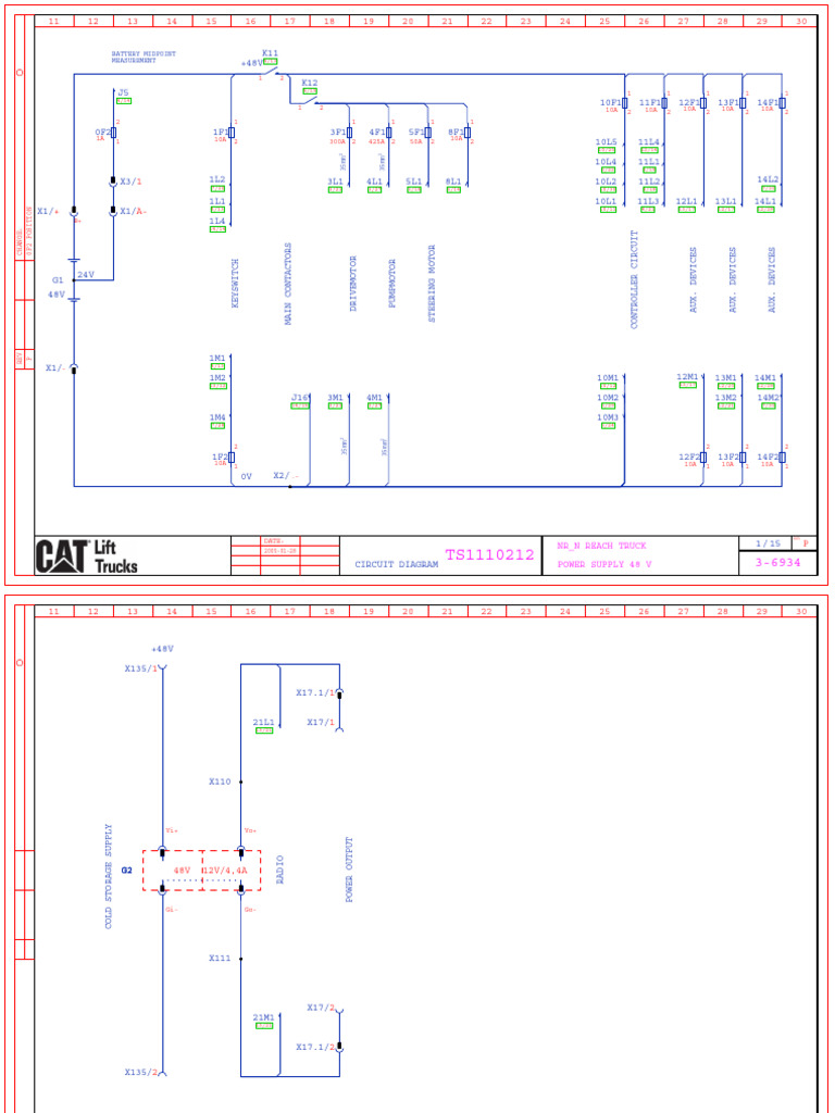 Cat Retract Shema Electrique | PDF | Electrical Engineering | Electricity