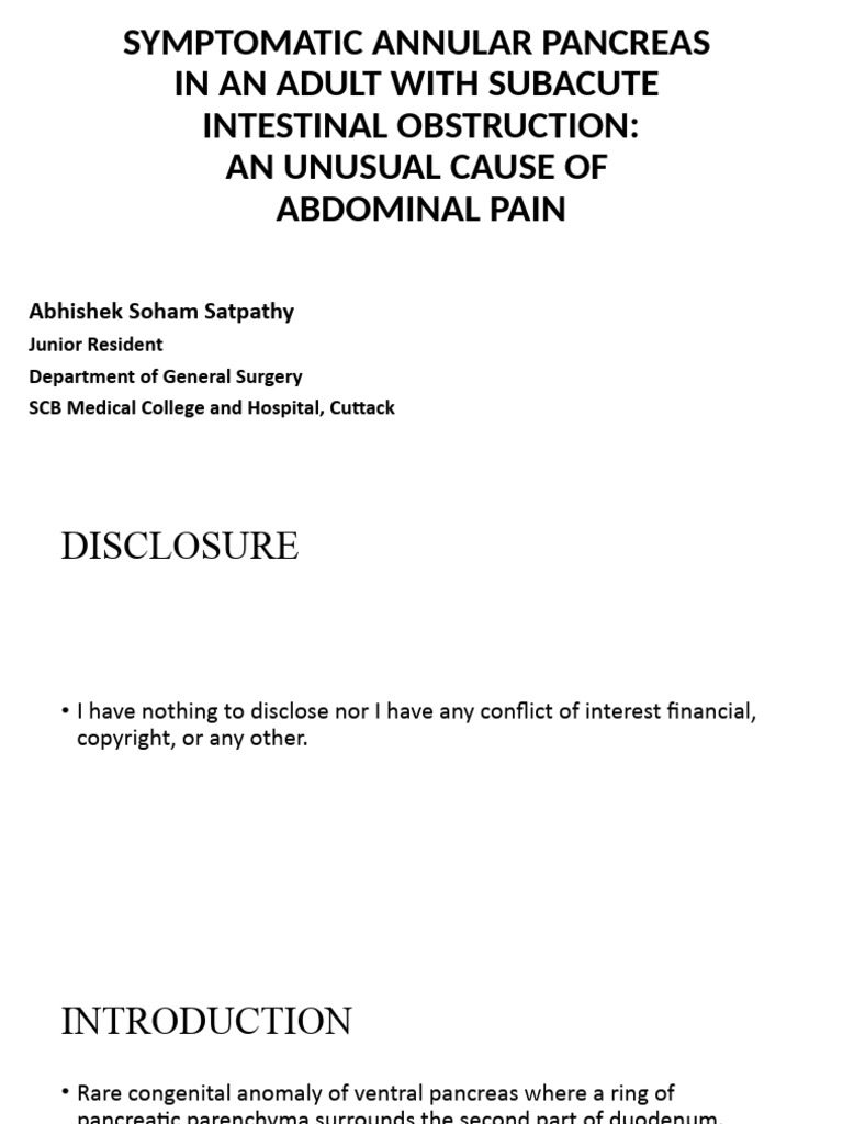 Ihpba Poster Annular Pancreas Updated | PDF | Pancreas | Abdomen