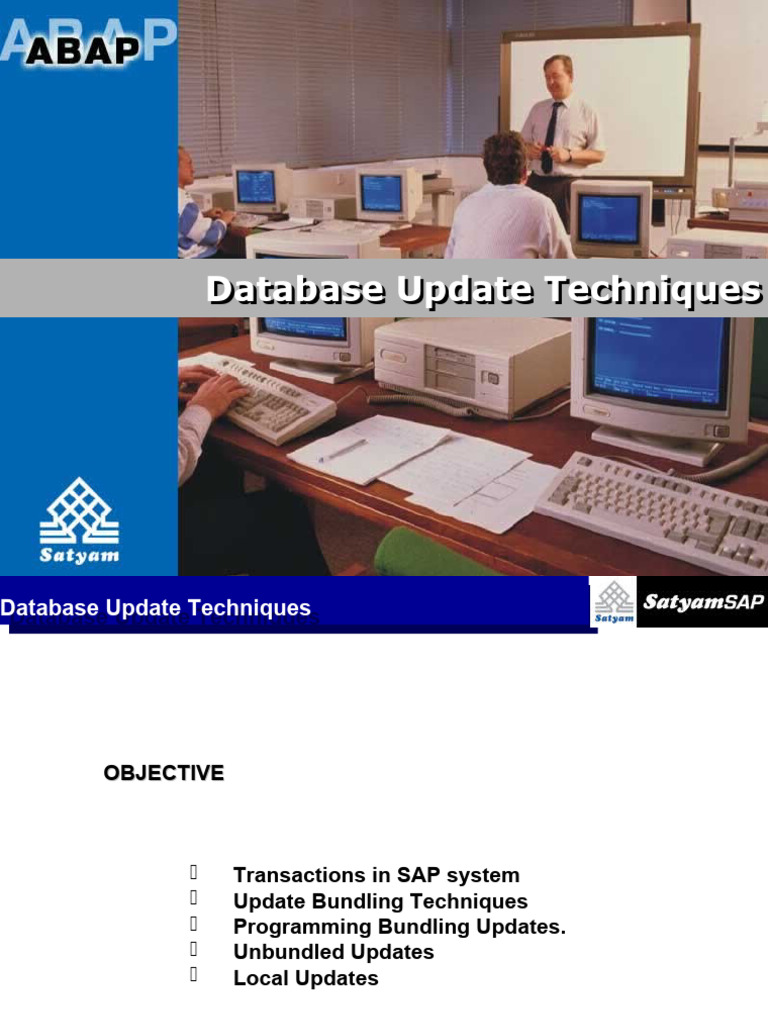 SAP Database Update Techniques | PDF | Database Transaction | Databases