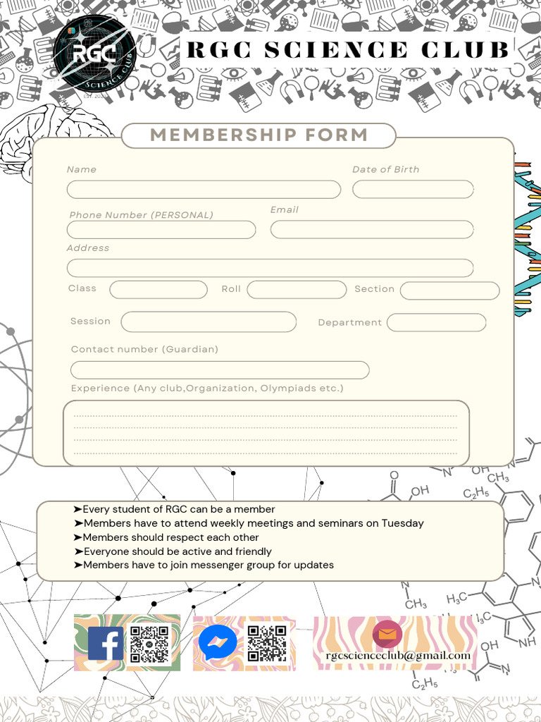 RGC Membership Form | PDF
