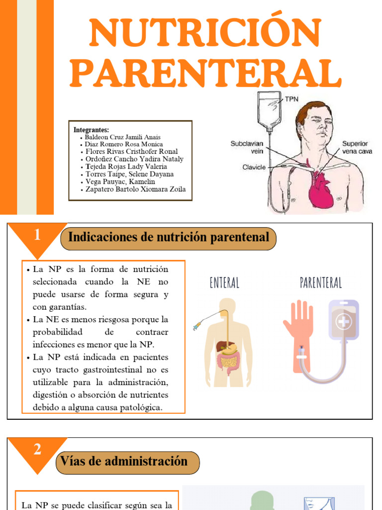 Nutrición Parenteral | PDF | Nutrición | Dieta y nutrición