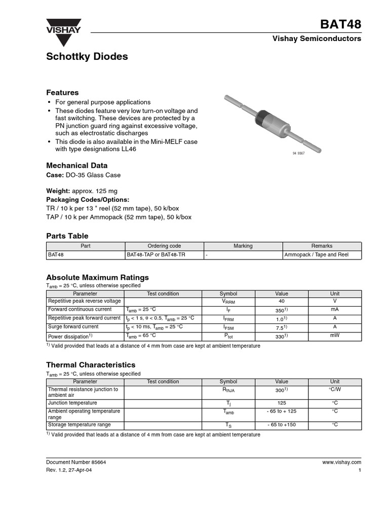 Bat 48 | PDF | Diode | Electromagnetism