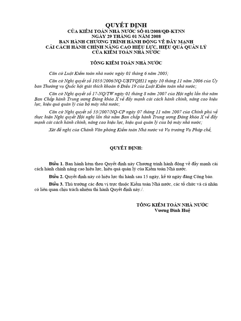 QD 01-2008-KTNN | PDF