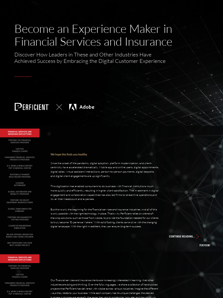 Become An Experience Maker in Financial Services and Insurance | PDF ...