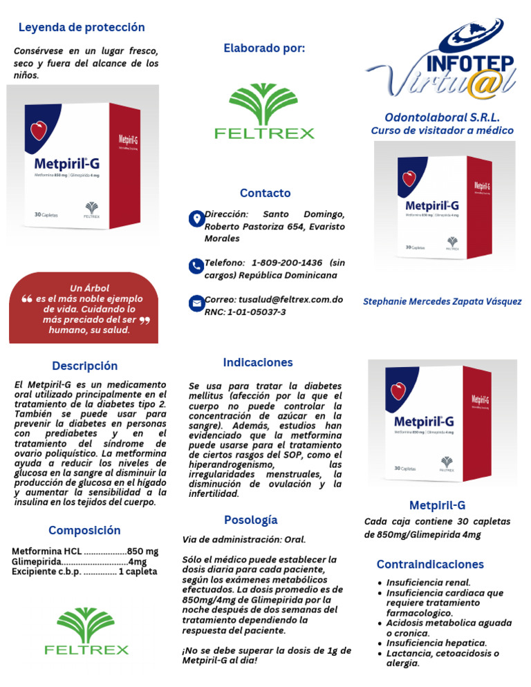 Metpiril Feltrex | PDF | Diabetes | Medicina CLINICA
