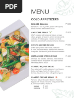 Vinta - Menu | PDF | Sauce | Drink