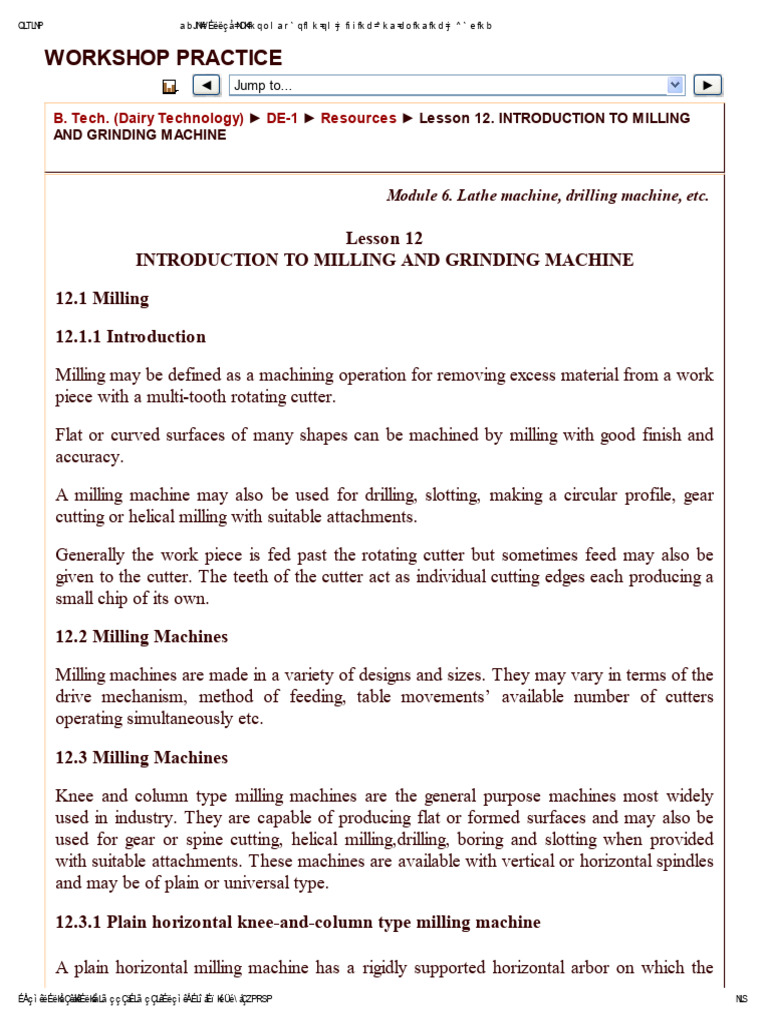 DE-1 - Lesson 12 | PDF | Grinding (Abrasive Cutting) | Abrasive