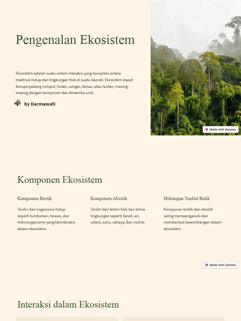 Pengenalan Ekosistem | PDF