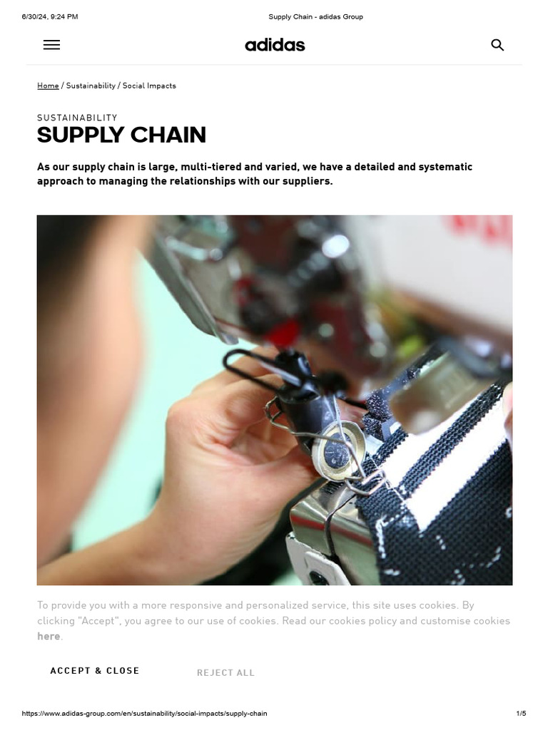 Supply Chain - Adidas Group | PDF | Supply Chain | Economies