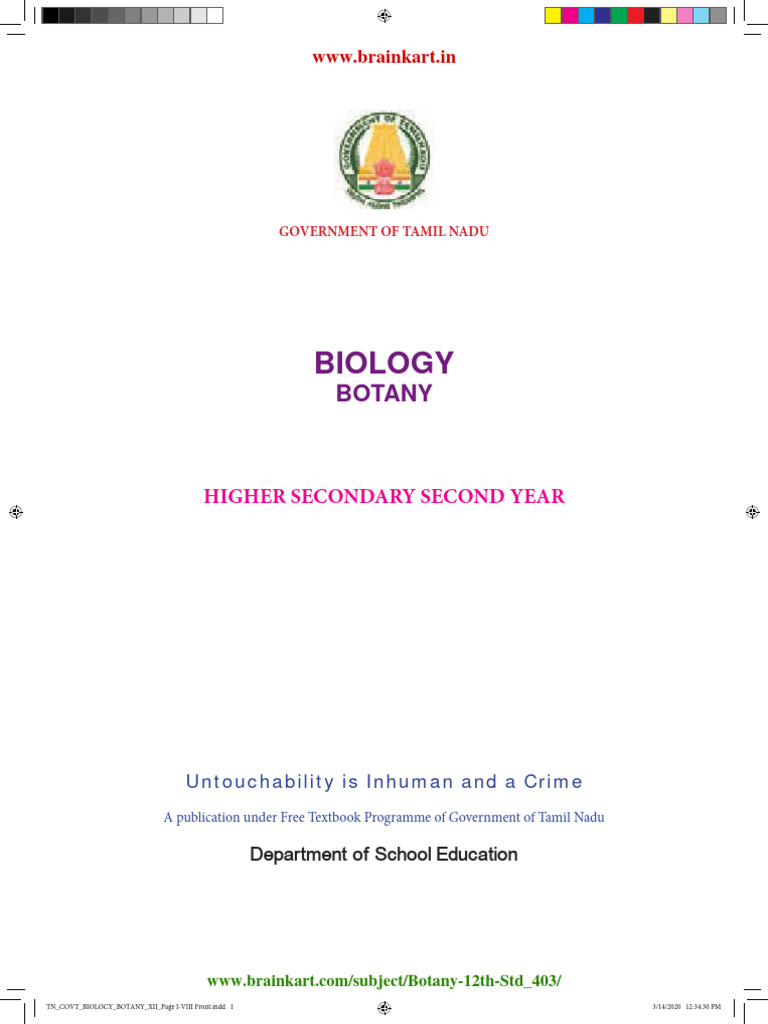 12th Bio Botany EM Book 2020 | PDF | Grafting | Flowers