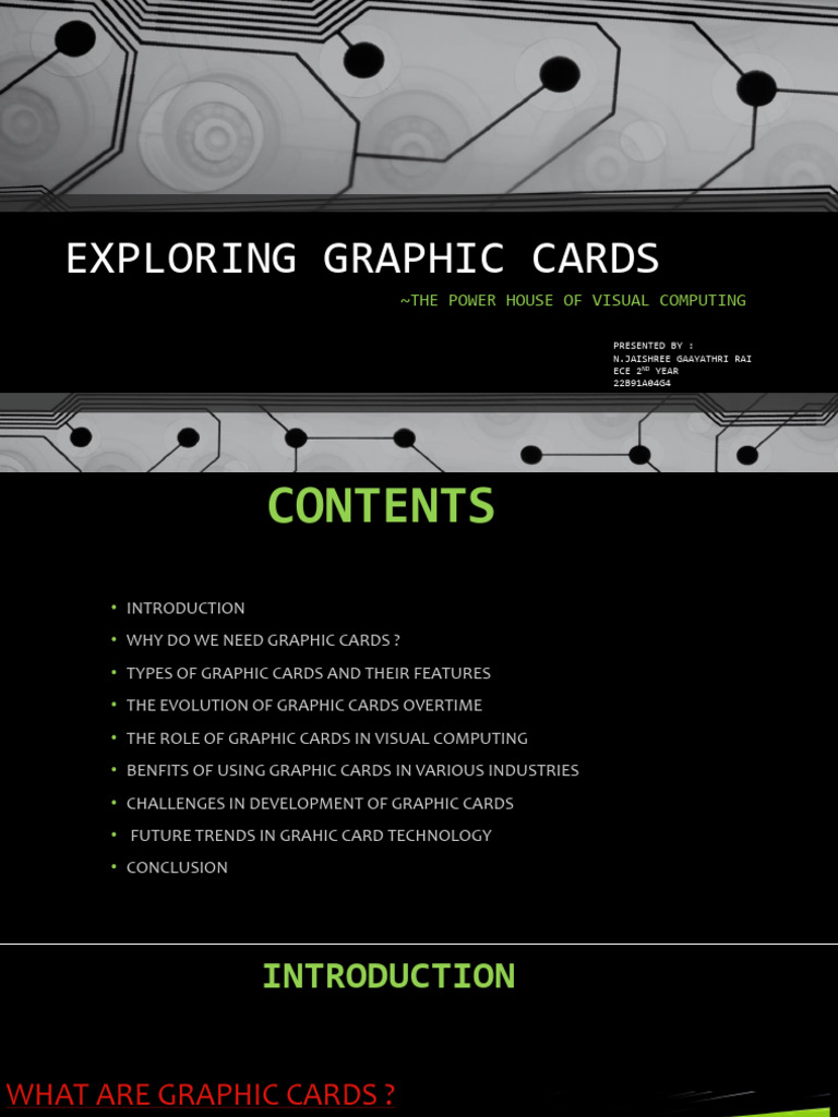Exploring Graphic Cards | PDF | Computer Graphics | Graphics Processing ...