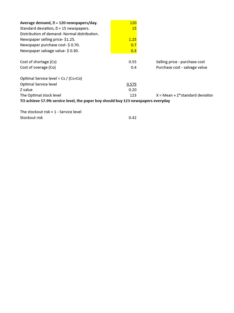 OM Problems Comprehensive | PDF | Marketing | Economies