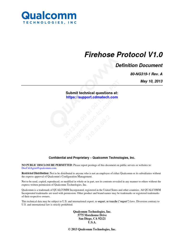 80-NG319-1 - A - Firehose Protocol V1.0 - Def - Doc | PDF | Xml ...