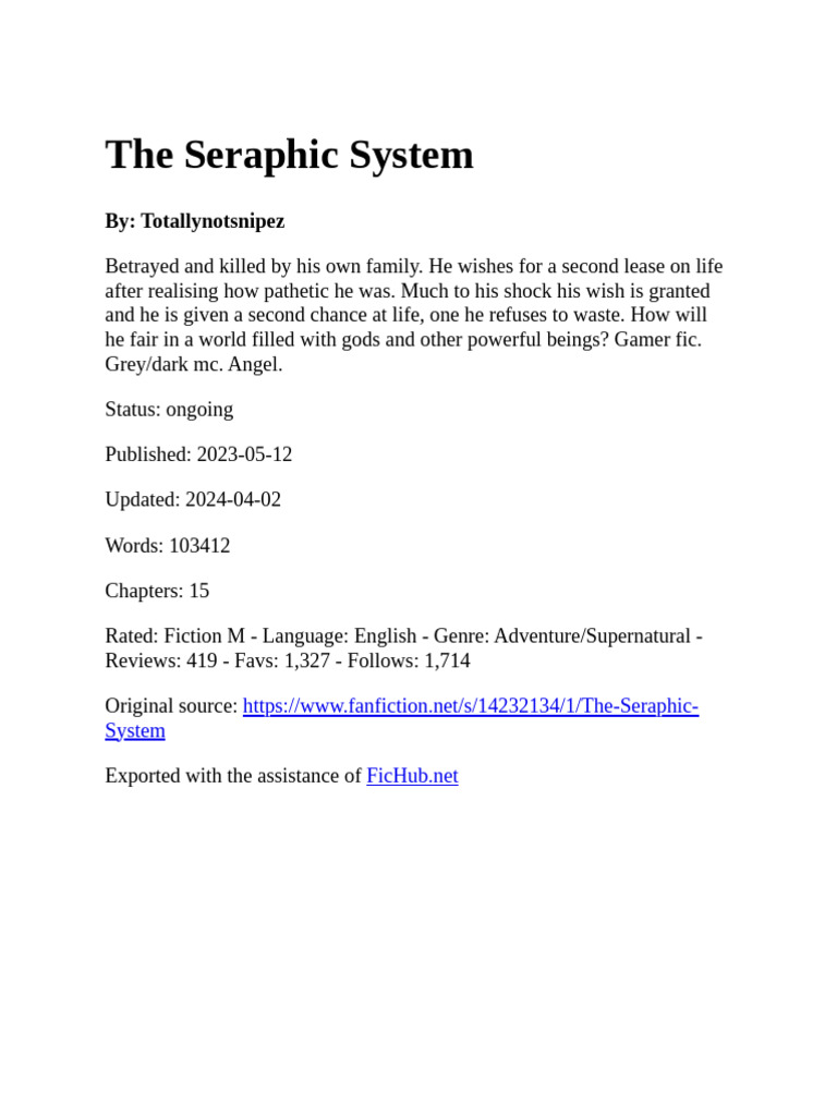 The Seraphic System by Totallynotsnipez-Xcitmggi | PDF | Hell | Aura ...