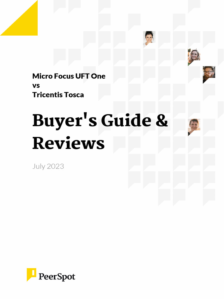 Micro Focus UFT One vs. Tricentis Tosca Report From PeerSpot 2023-07-03 ...