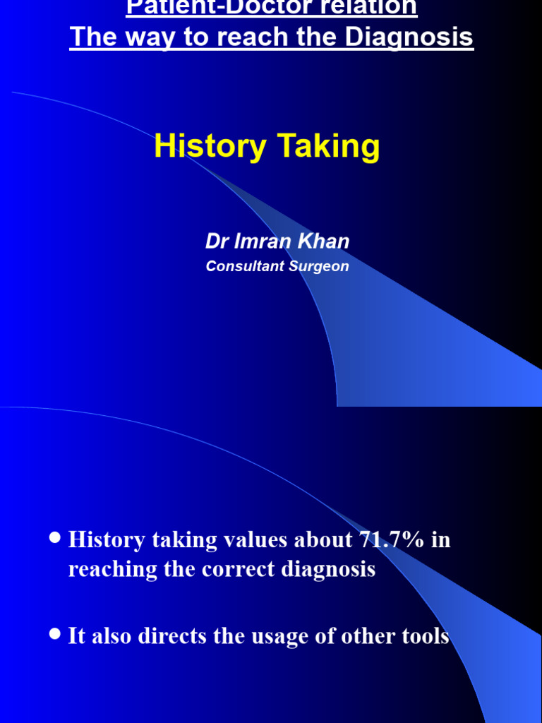 History Taking in Surgery | PDF | Causes Of Death | Medicine