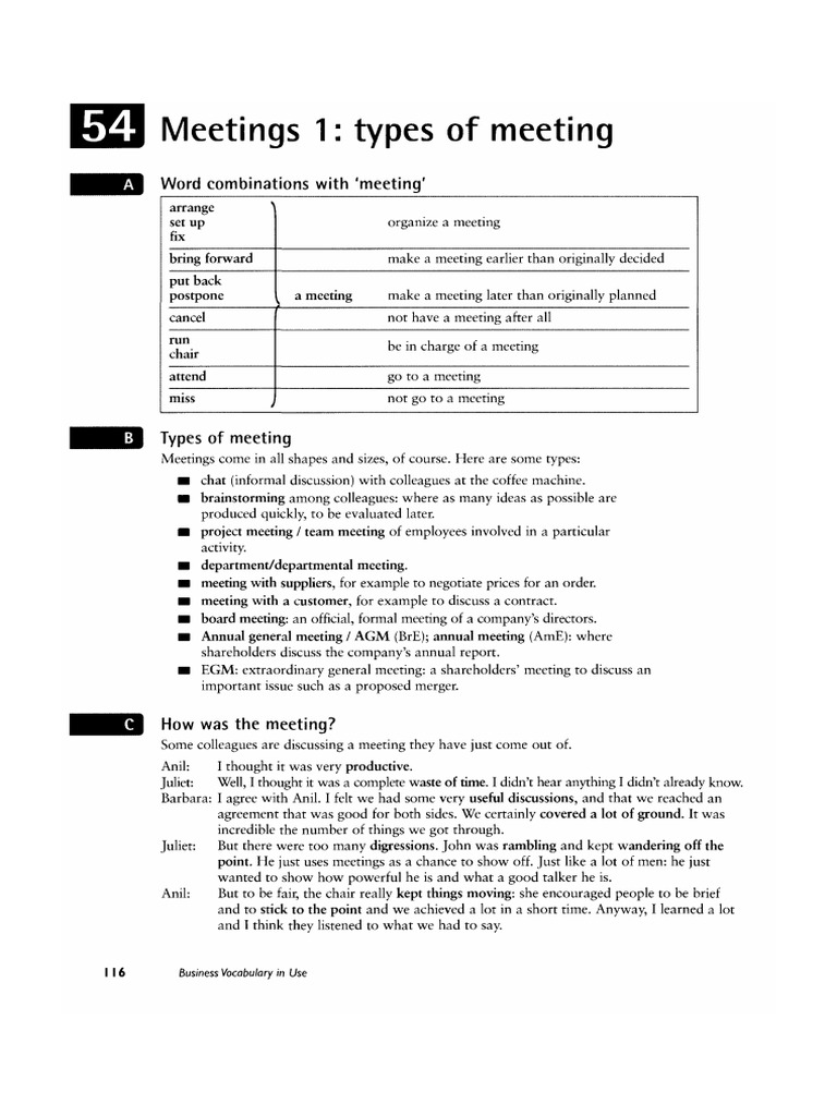 Meetings Pdf