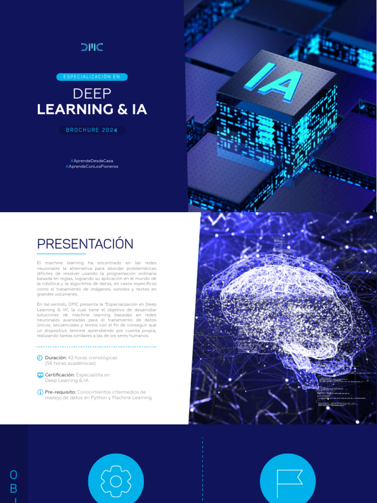 24 Brochure Esp Deep Learning | PDF | Red neuronal artificial | Inteligencia artificial