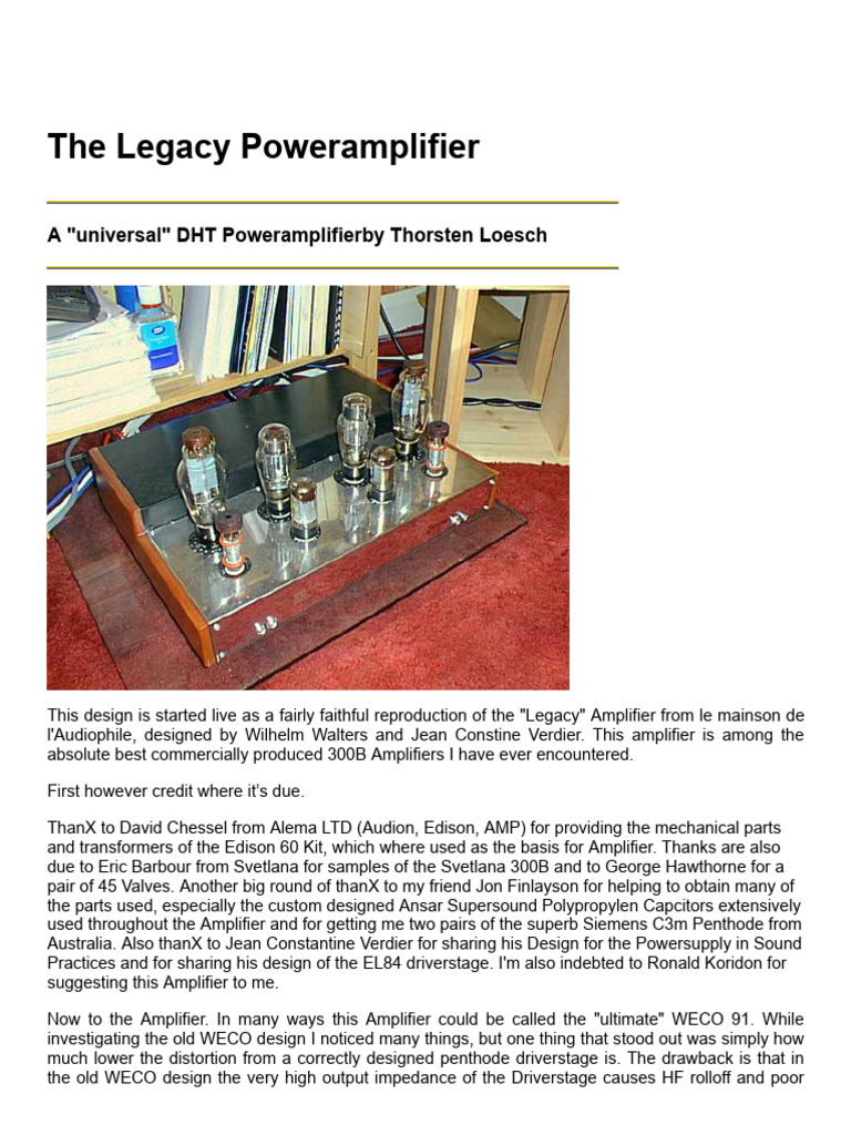 Legacy | PDF | Rectifier | Power Supply