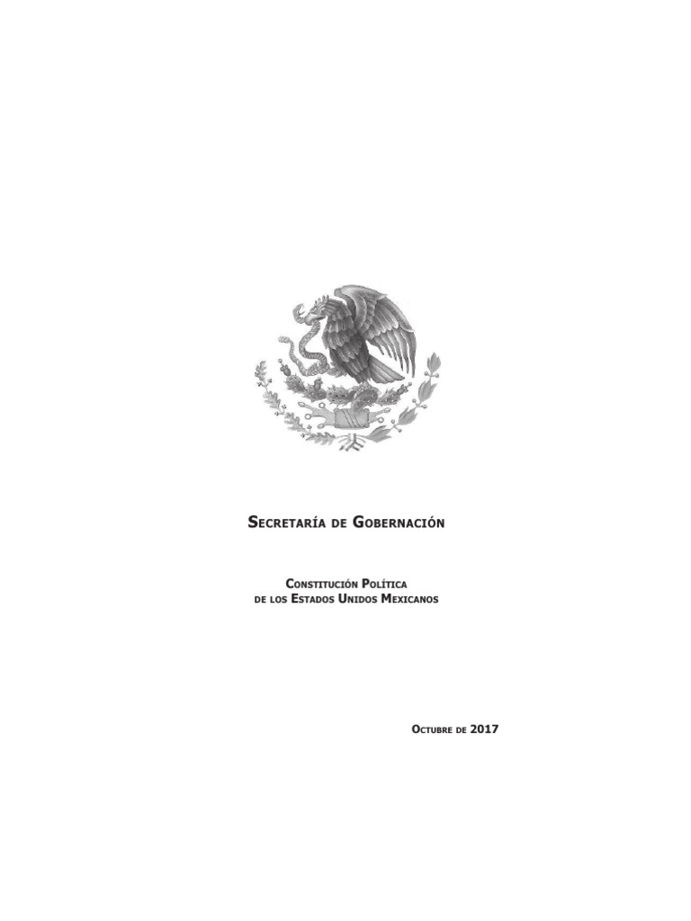 CPEUM Octubre2017 | Descargar gratis PDF | Constitución | México