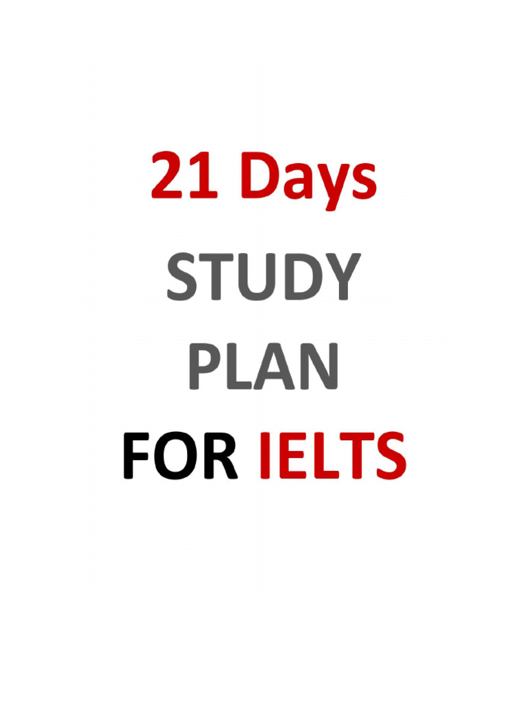 21 Days Study Plan | PDF