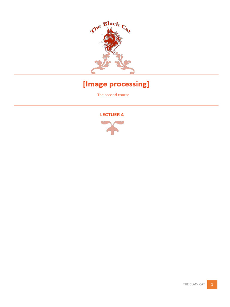 Image Processing 4 | PDF
