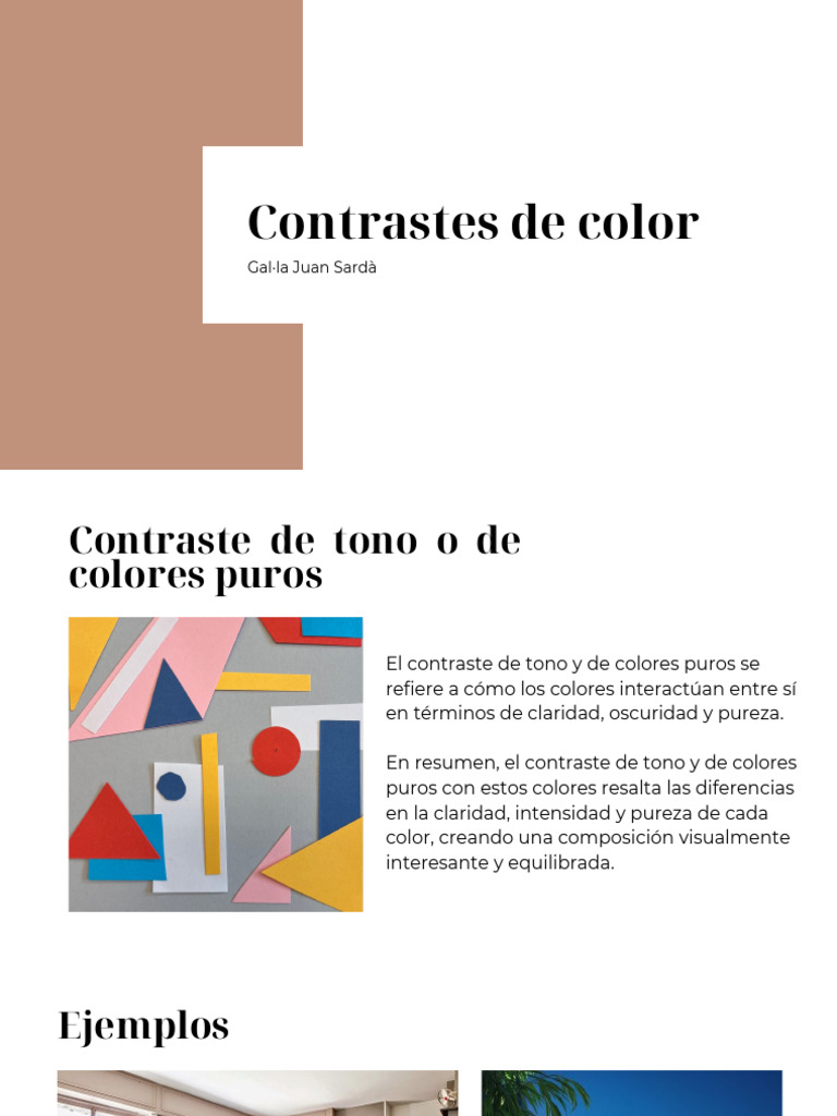 Contrastes de Color | PDF | Color | Azul