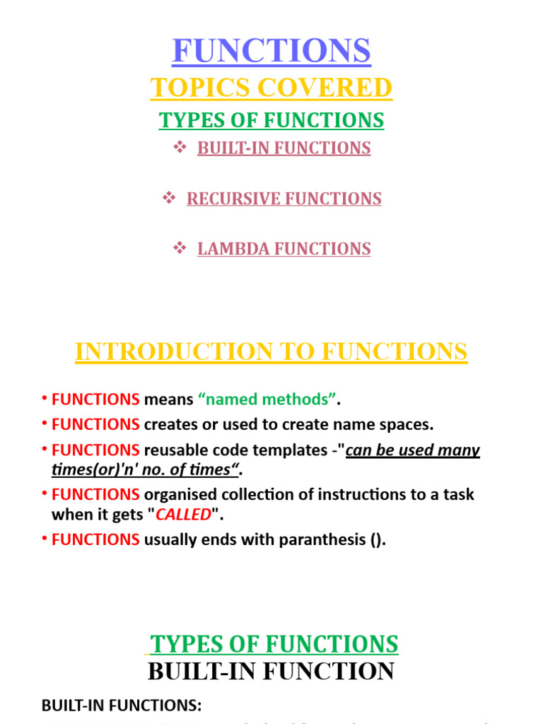 Functions | PDF | Anonymous Function | Function (Mathematics) Functions | PDF | Anonymous Function | Function (Mathematics)