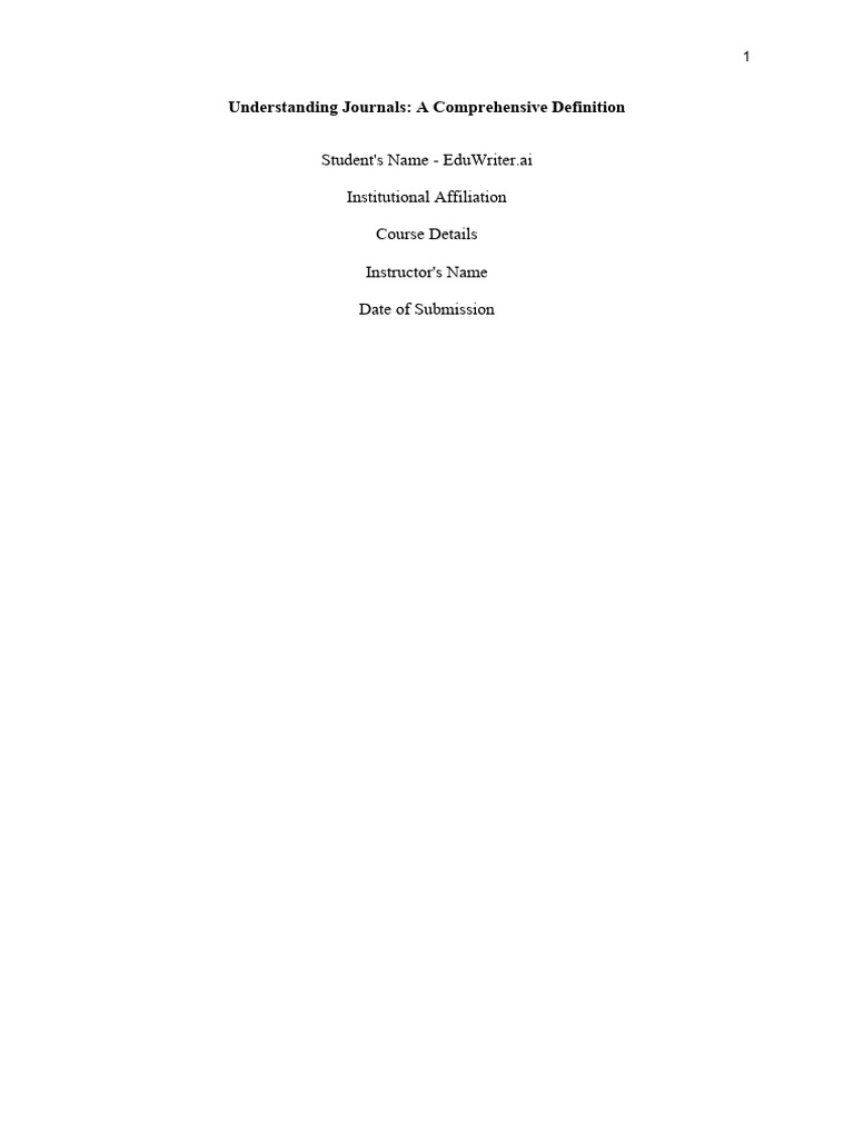 Define Journal | PDF | Academic Journal | Human Communication