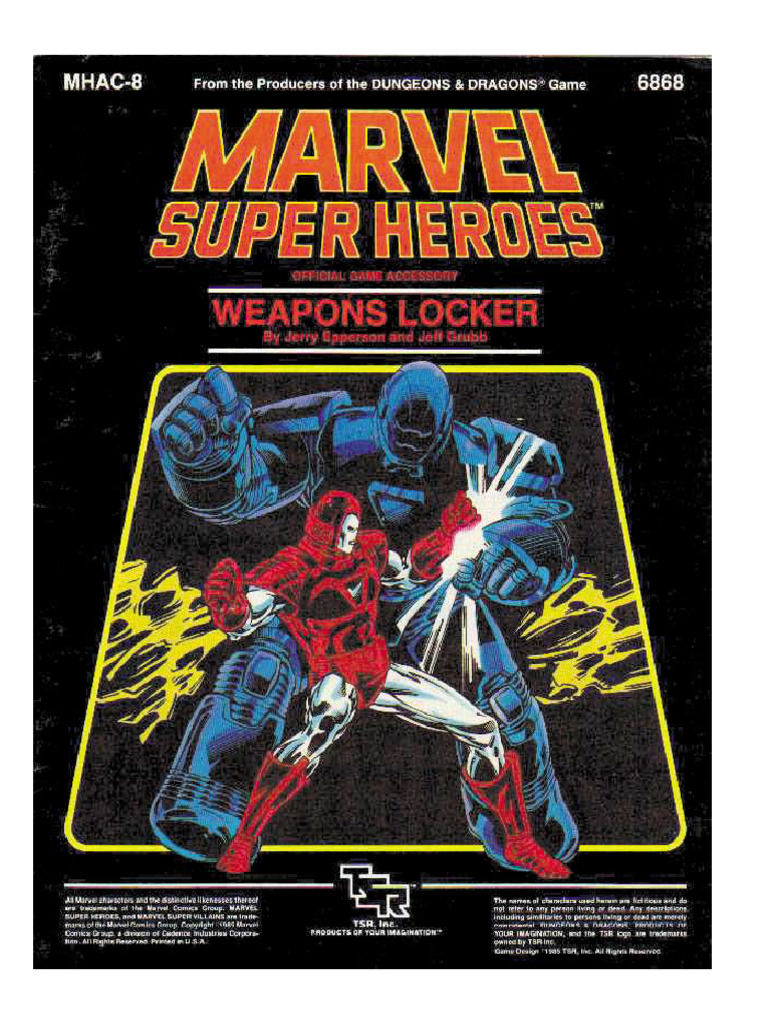 tsr6868 - Marvel Super Heroes - Weapons Locker | PDF