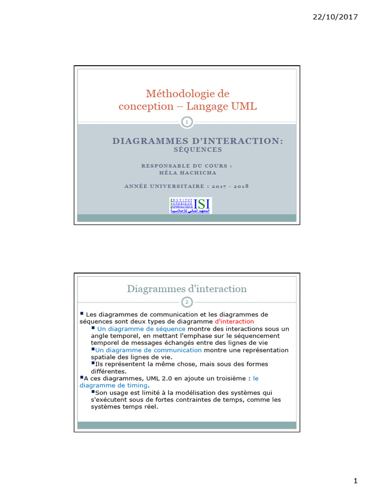 Diagrammes de séquence UML explicatifs | PDF | Cas d'utilisation ...