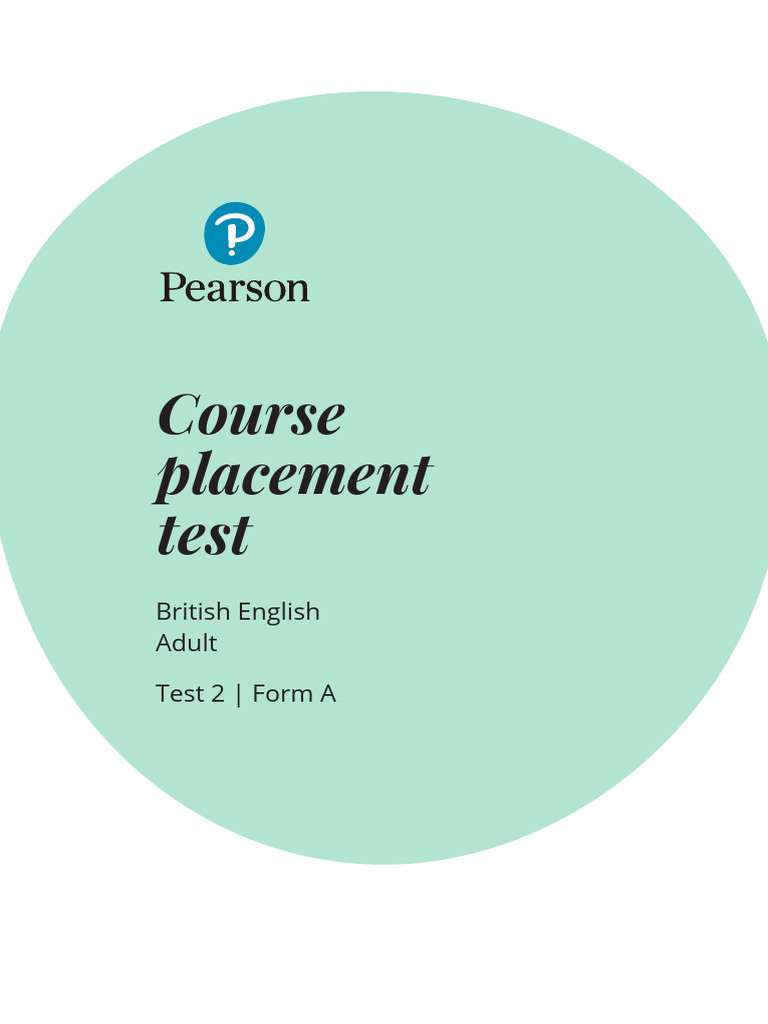 v2 - Course - Placement - Test - Optional Listening and Reading | PDF