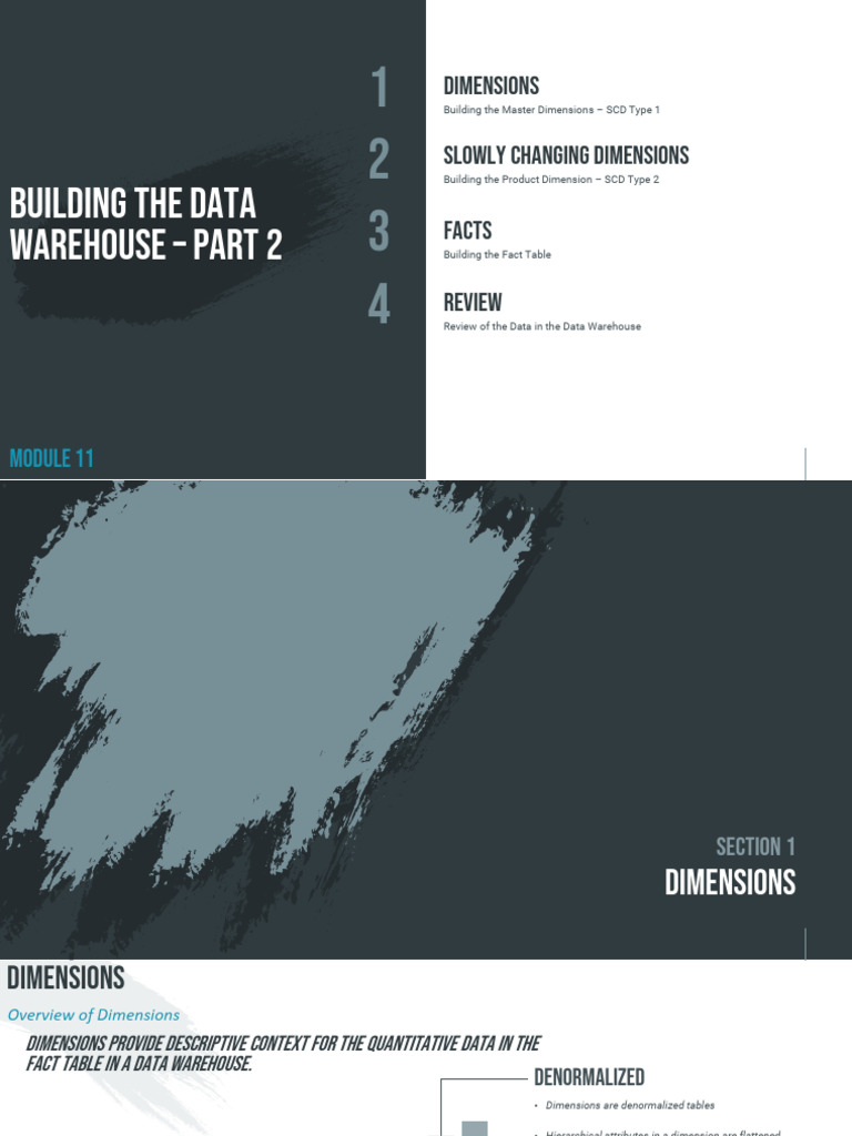 11 Chapter11+ +Building+the+Data+Warehouse+ +part2 | PDF | Data ...