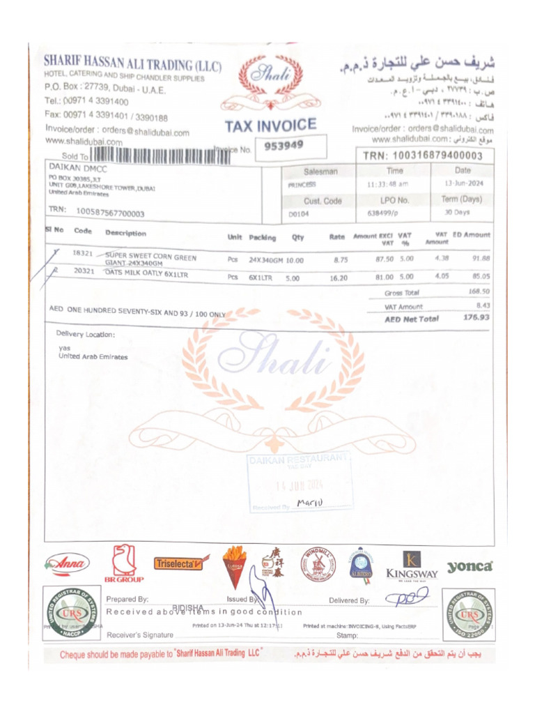 Sharif Hassan Ali Trading (LLC) | PDF