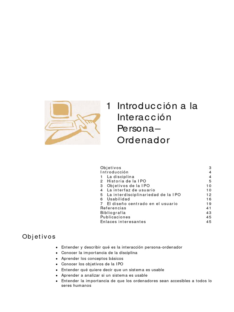 Introducción a la IPO | PDF | La interacción persona-ordenador | Usabilidad