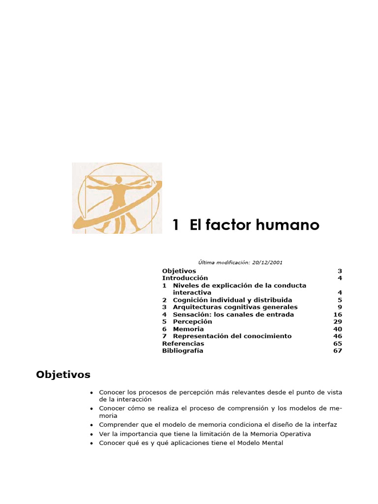El Factor Humano | PDF | Memoria | Cognición