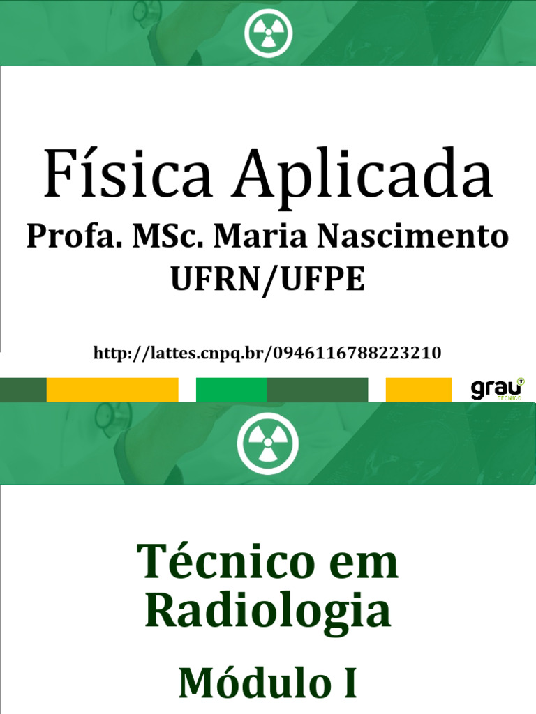 RADIOLOGIA - M DULO I - FISICA APLICADA AULA 01 A 10 | PDF | Elétron | Carga elétrica