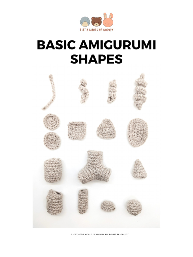 Basic Shapes | PDF | Crochet | Amigurumi