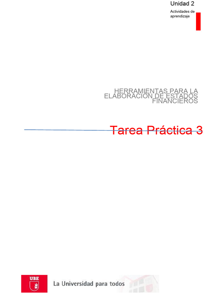Tarea Práctica3 | PDF | Cheque | Contabilidad