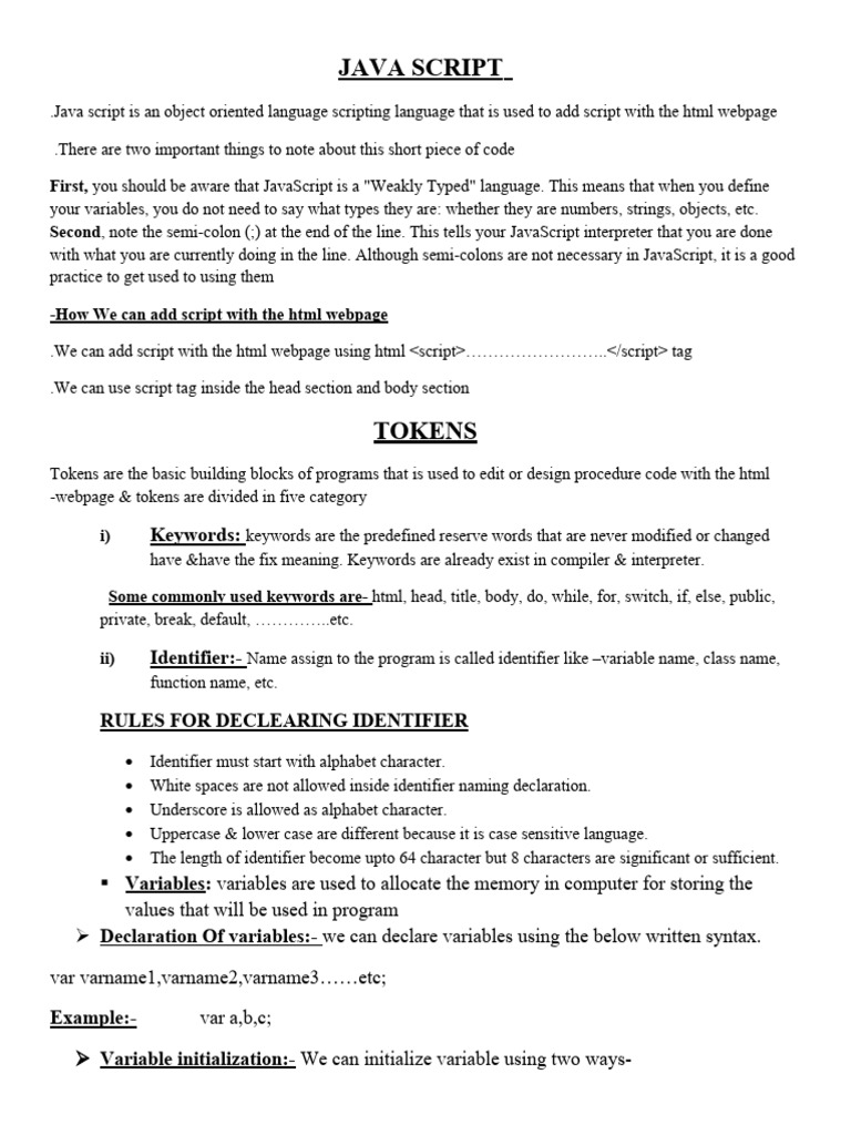 Java Script | PDF | Reserved Word | Java Script Java Script | PDF | Reserved Word | Java Script