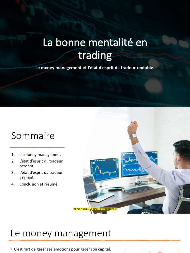 Mentalité gagnante en trading | PDF | Opérateur de marché | Investir