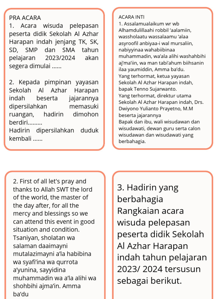 Teks MC Wisuda 2324 | PDF