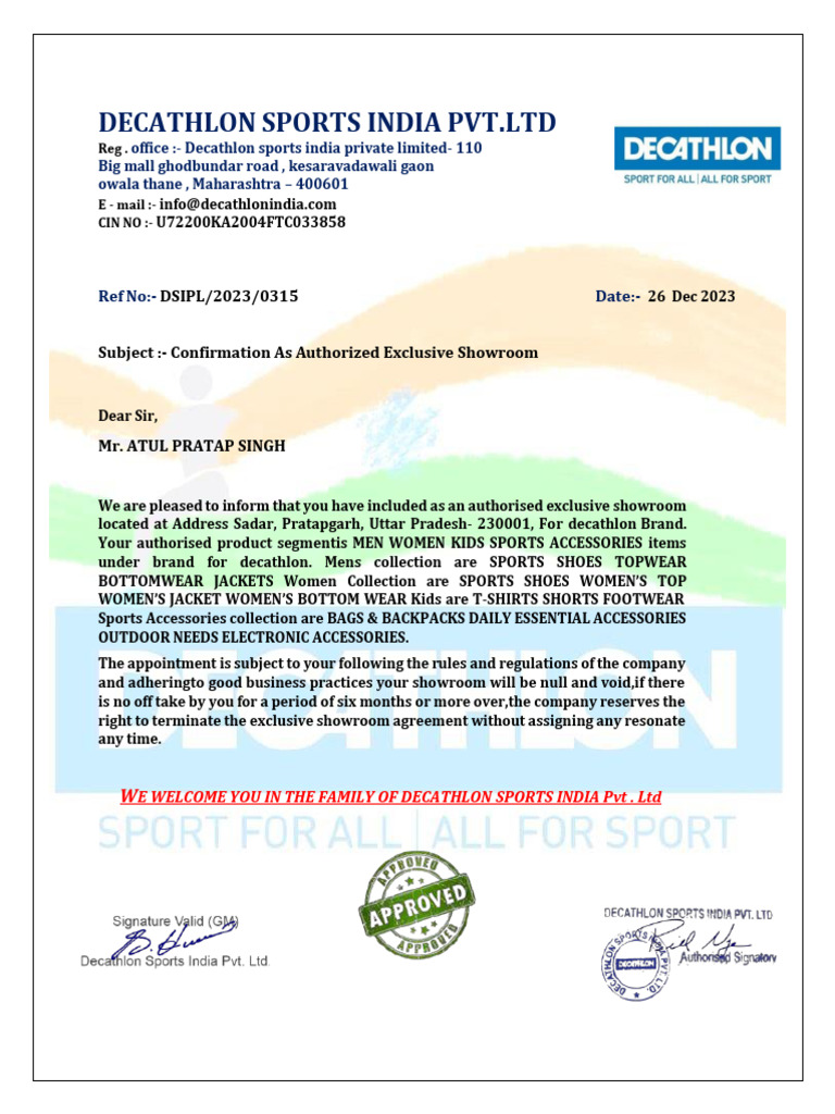 Decathlon Approval | PDF | Personal Finance | Payments