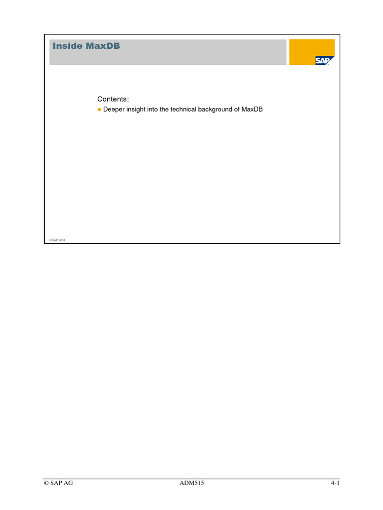 Inside MaxDB | PDF | Thread (Computing) | Process (Computing)