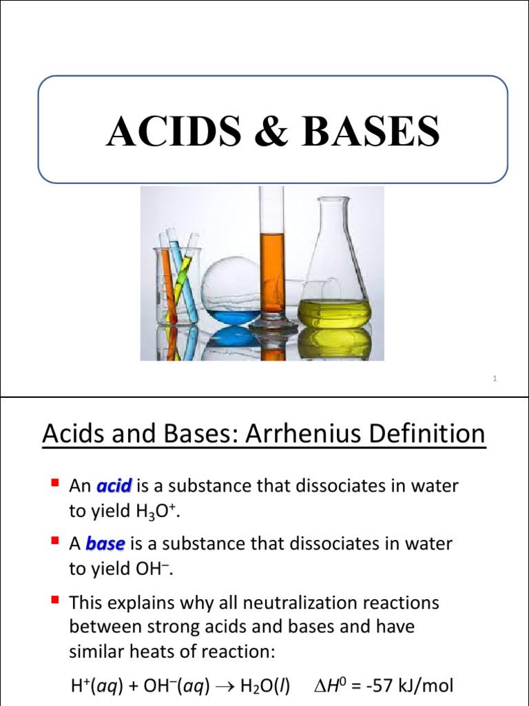 Lecture - Acid Bases | PDF | Ph | Acid