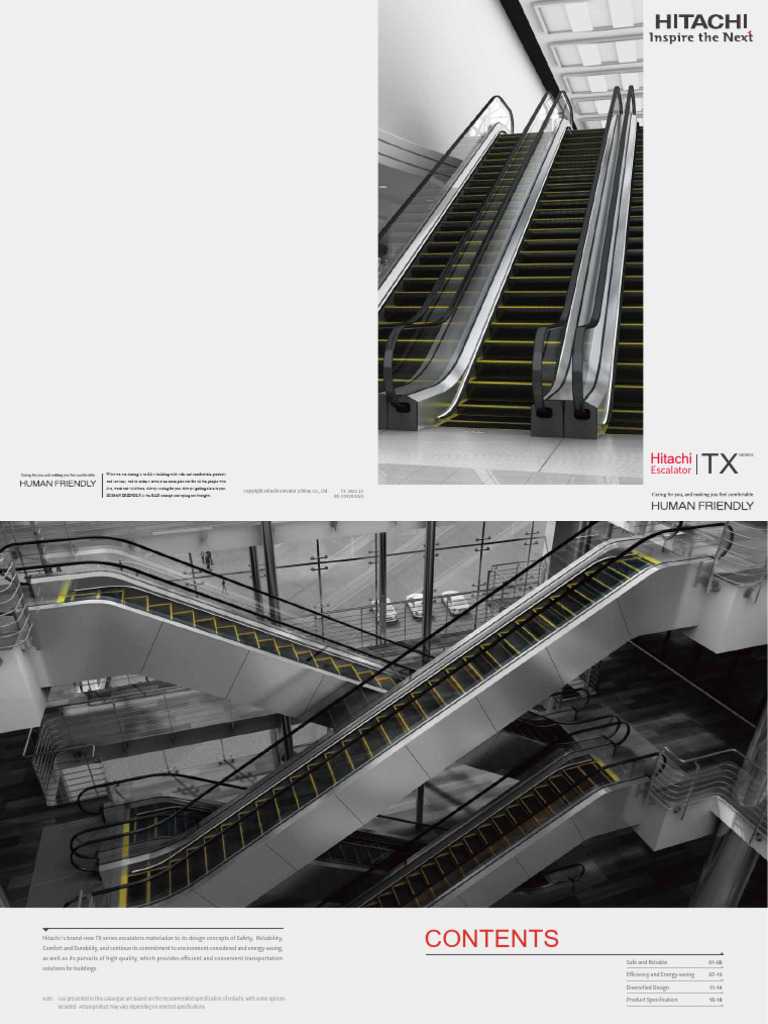 Hitachi Lift TX Series | PDF | Escalator | Energy Conservation
