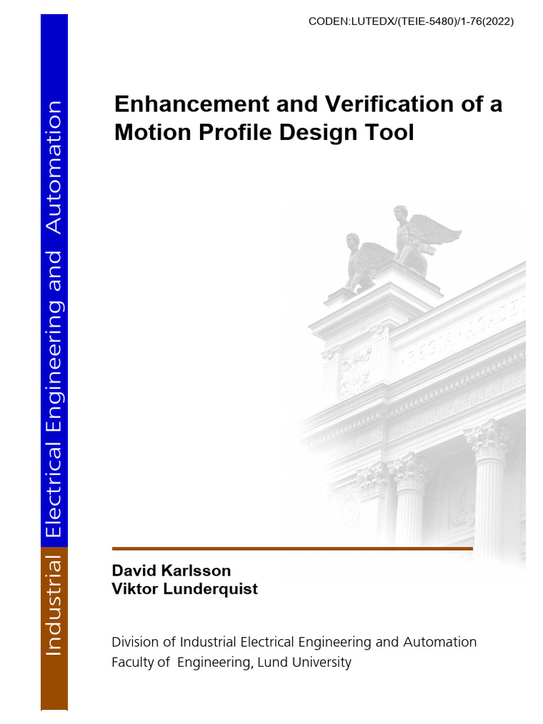 Motion Profile | PDF | Acceleration | Electric Motor