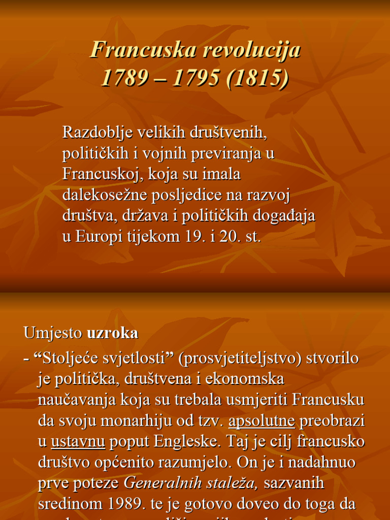 Francuska Revolucija | PDF