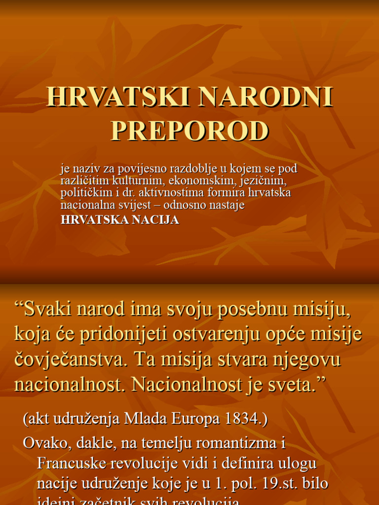Hrvatski Narodni Preporod | PDF